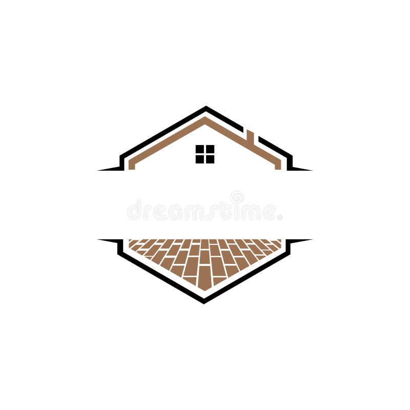 House brick flooring logo stock vector. Illustration of simplicity ...