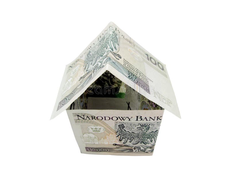 House build of banknotes stock image. Image of white - 11995451