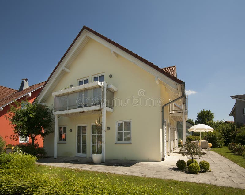 House 1 at Building Exhibition in Munich. Germany Stock Image - Image ...