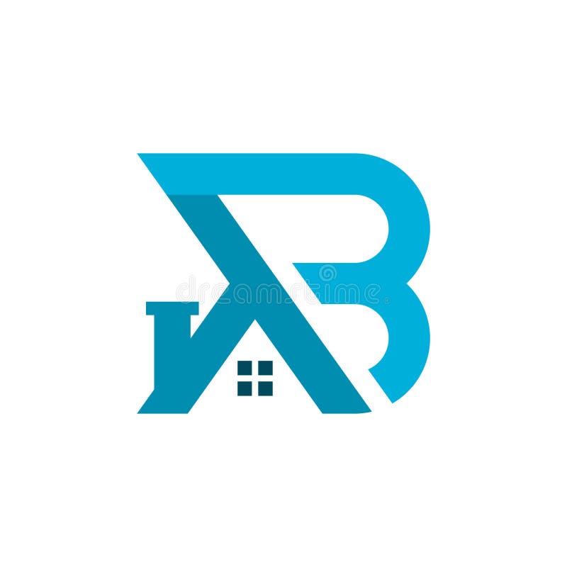 House Building Logo with the Letter AB Stock Vector - Illustration of ...