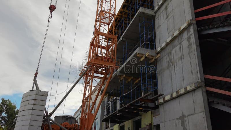 House Building Process. Home Construction Zone. Exterior Builder Work ...