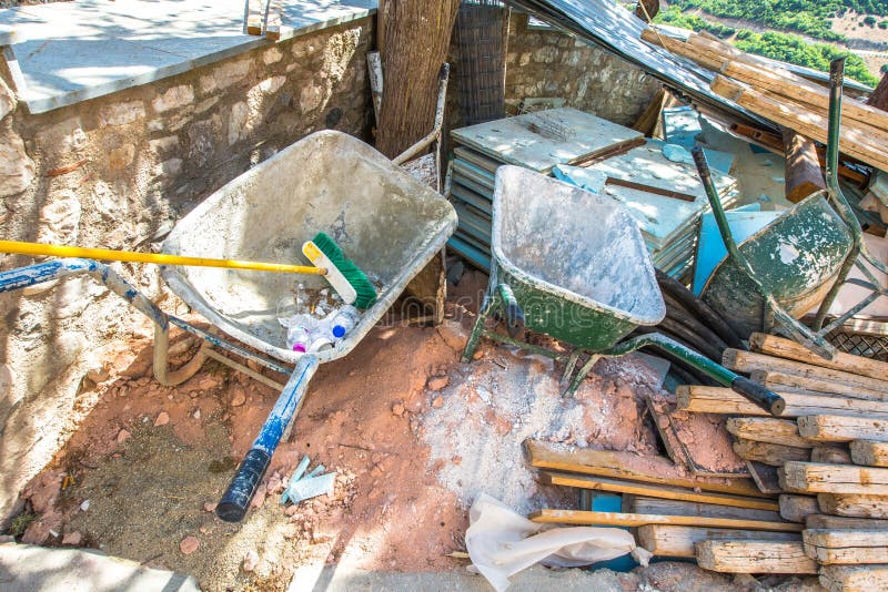 House building tools stock photo. Image of site, contraction - 68686302