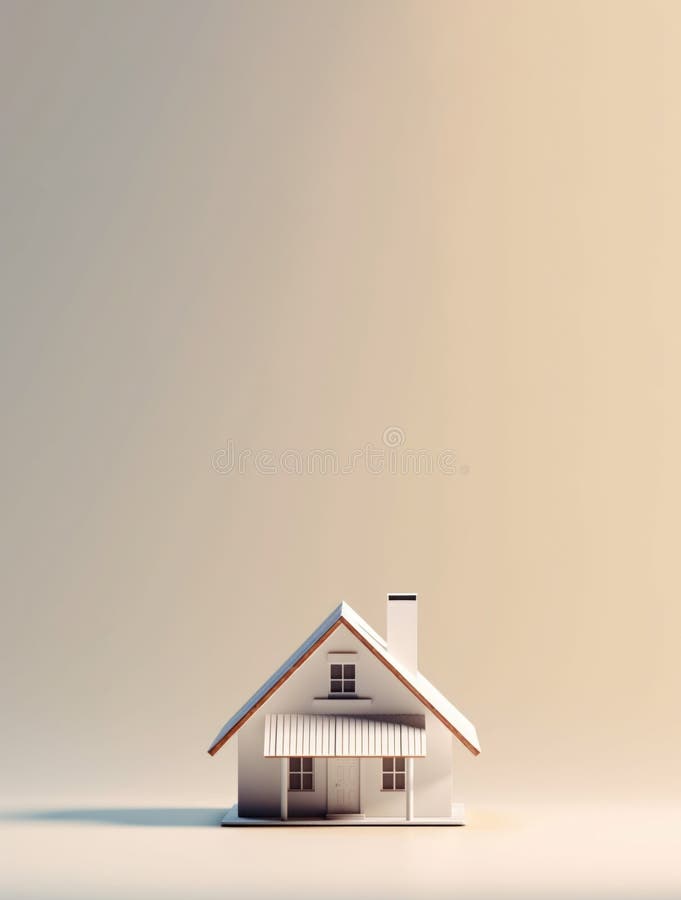 House Building Vertical Banner. Generate Ai Stock Illustration ...