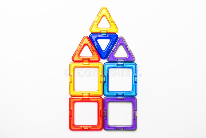 House Built from the Figures of a Children Magnetic Constructor on ...