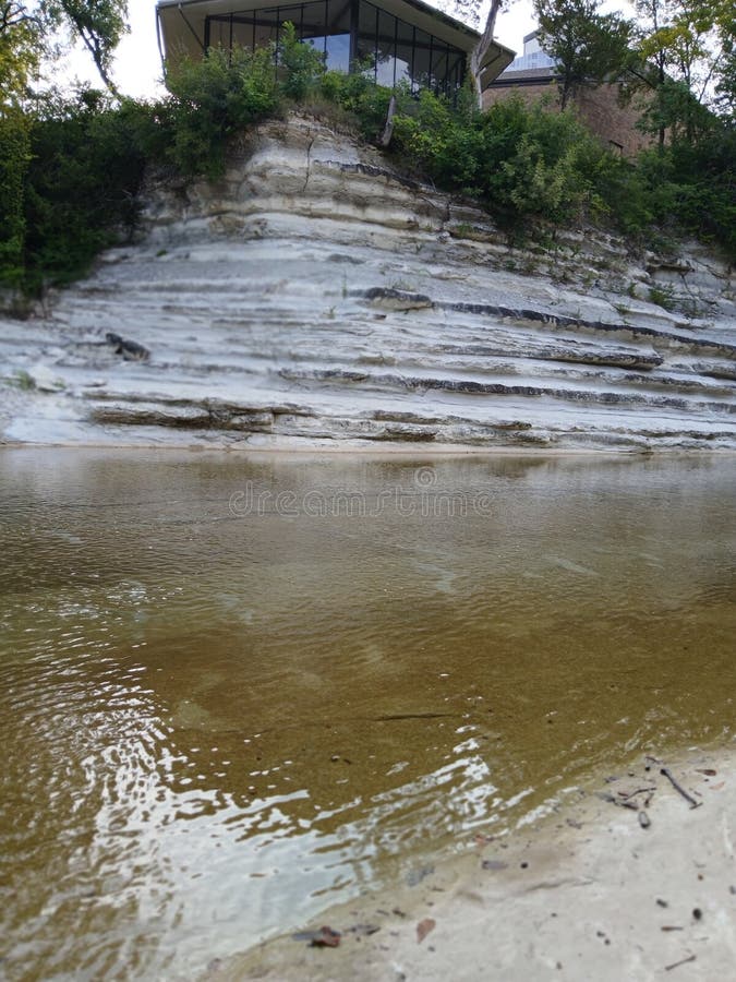 House Built on Top of Rock and Hard and Solid Stock Image - Image of ...