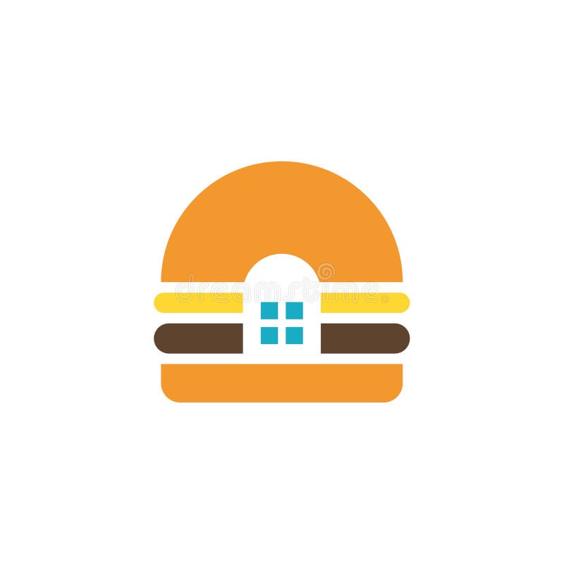 House Burger Logo Design Template, Burger Bakery Logo Design Vector ...