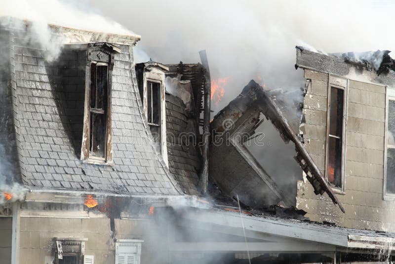House burning, Iowa stock image. Image of insurance, engulfed - 27828647