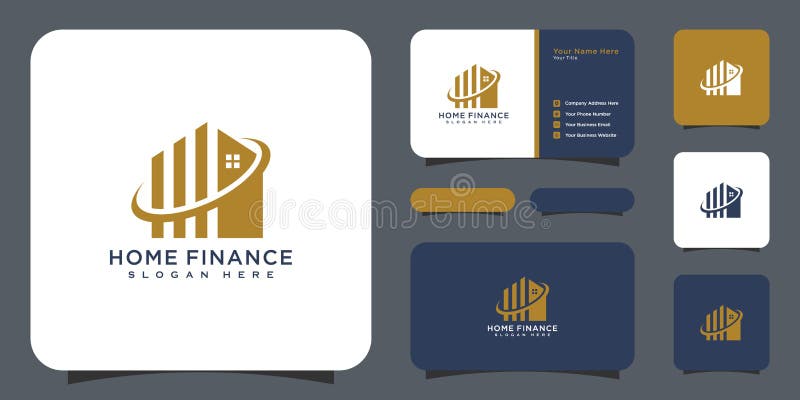 House and Business Finance Logo Design Vector Stock Vector ...