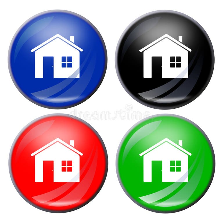 House button stock illustration. Illustration of residence - 5103221