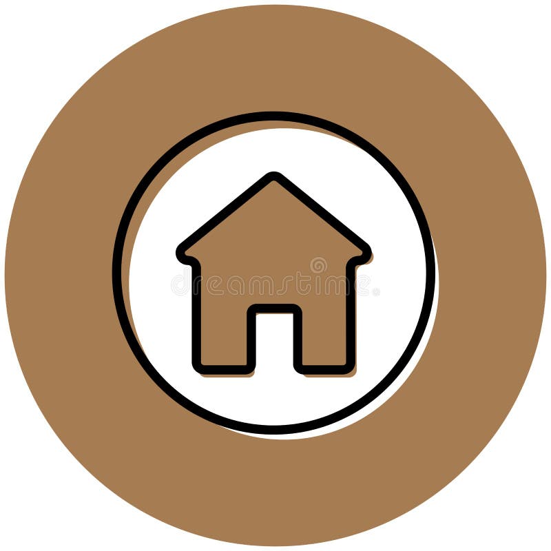 House button icon stock vector. Illustration of real - 105534215
