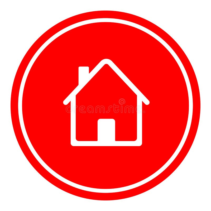 House button icon stock vector. Illustration of real - 105534215