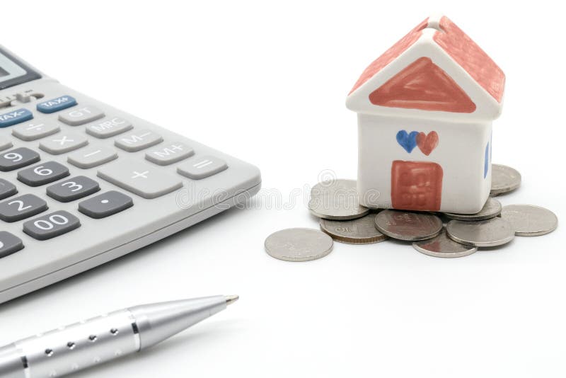 House and calculator stock photo. Image of economical - 75194600