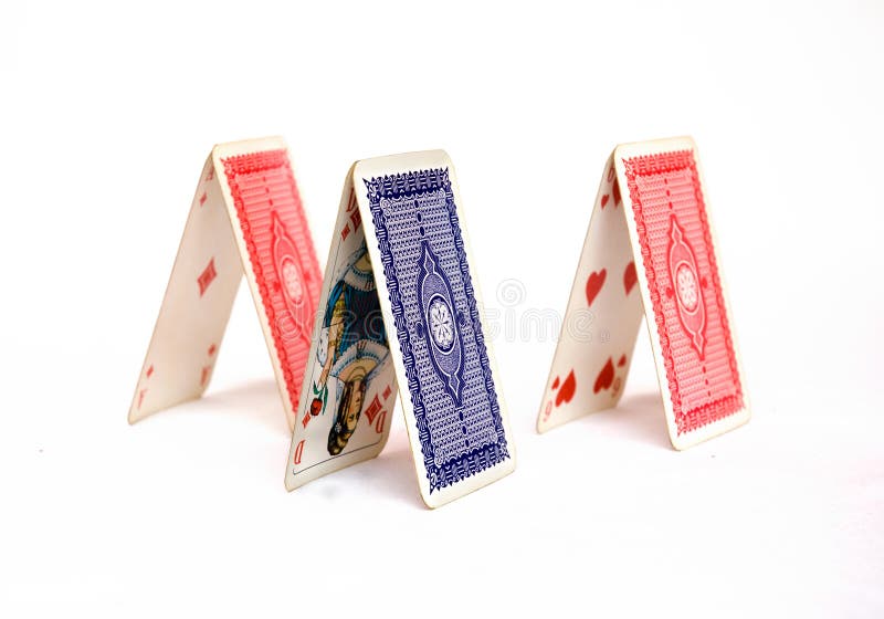 House of cards stock photo. Image of pyramid, stacking - 25568100
