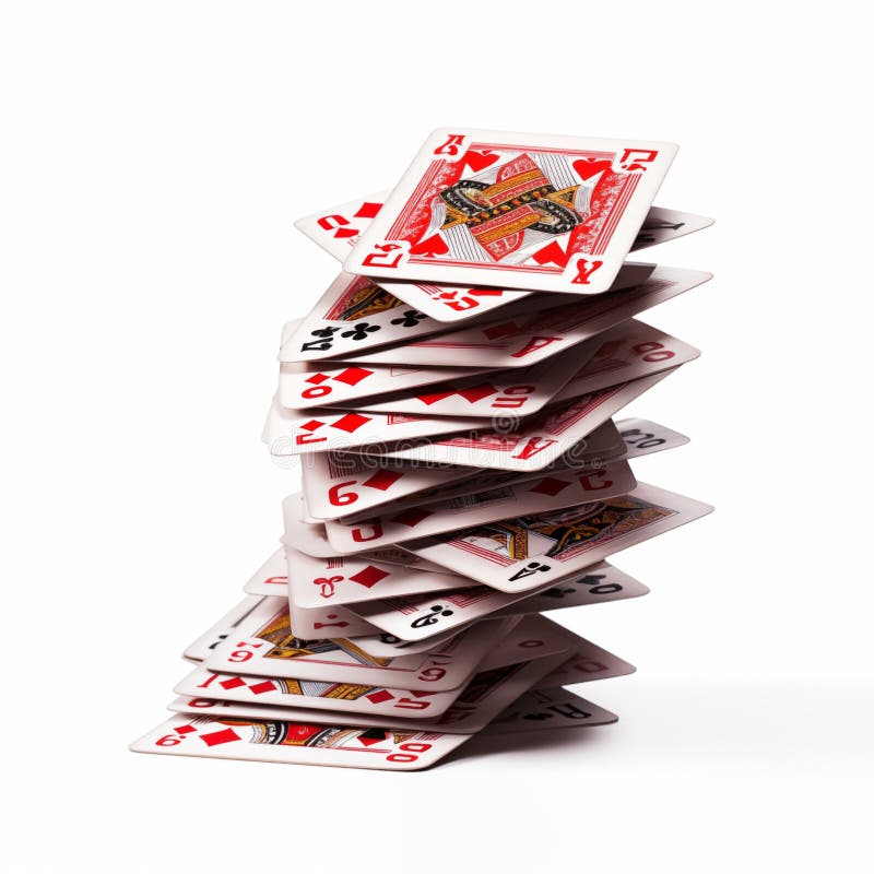 House of Cards Teetering, Symbolizing Risk and Balance Stock ...