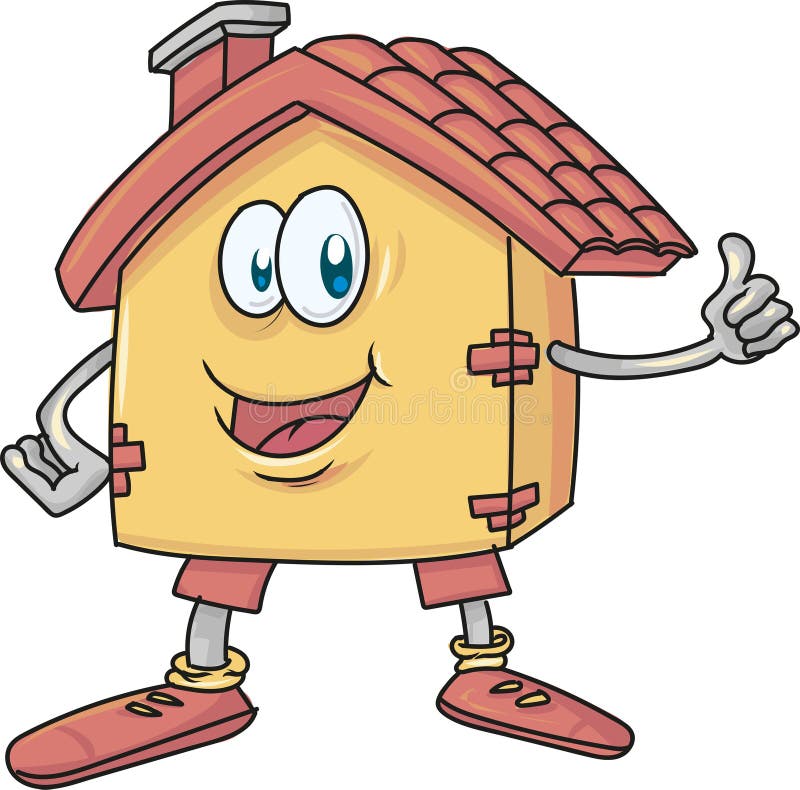 House Cartoon Character stock vector. Illustration of housing - 286139415