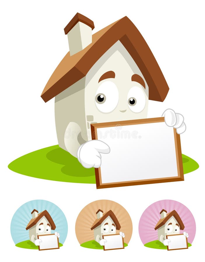 House Overcrowded by Unhappy Inhabitants Stock Vector - Illustration of ...