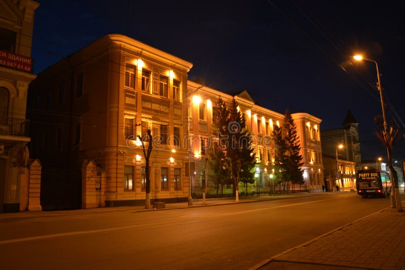 The House in the Center of Samara Editorial Photography - Image of ...