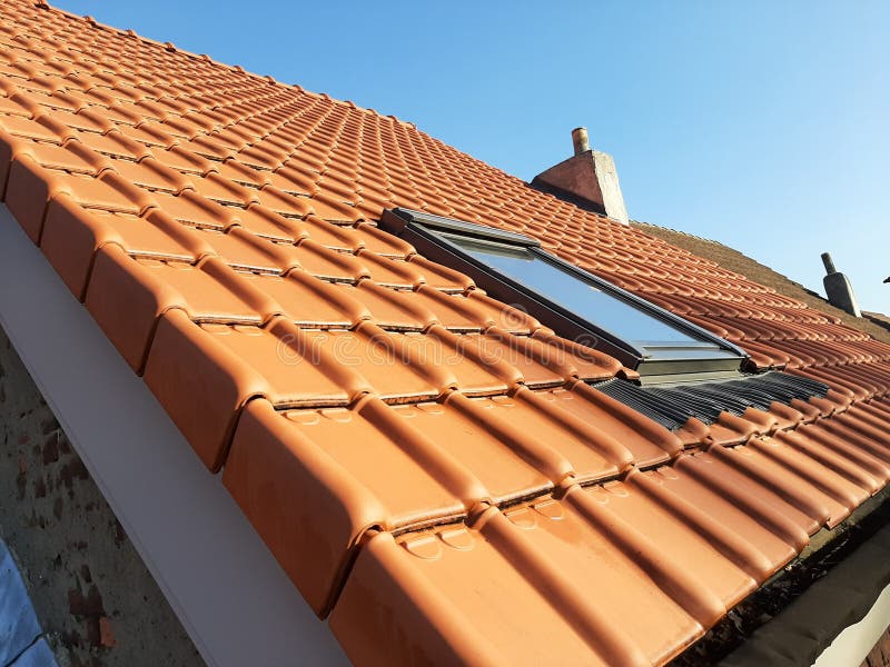 Ceramic tile roof stock photo. Image of procrastination - 247485100