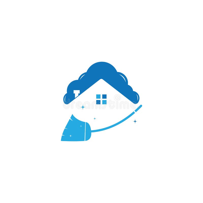 House Cleaning Renovation Service Logo Stock Illustrations – 484 House ...