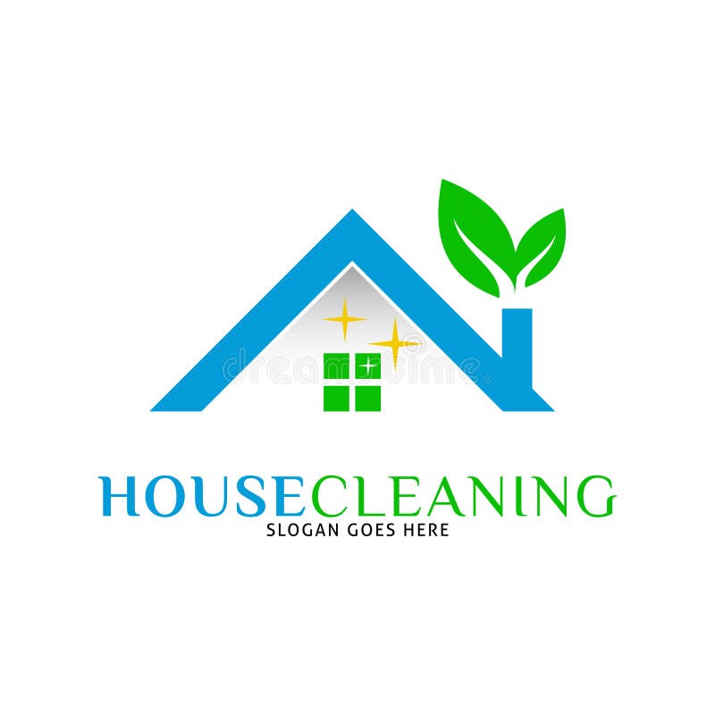 House Cleaning Icon Vector Logo Template Illustration Design Stock ...