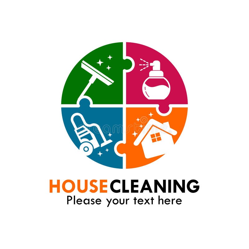 House cleaning logo stock vector. Illustration of cartoon - 263881681