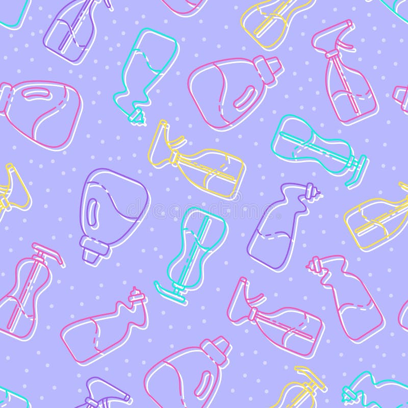 Cleaning Products Pattern Stock Illustrations – 1,121 Cleaning Products ...