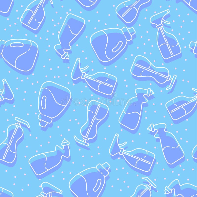 Cleaning Products Pattern Stock Illustrations – 1,121 Cleaning Products ...