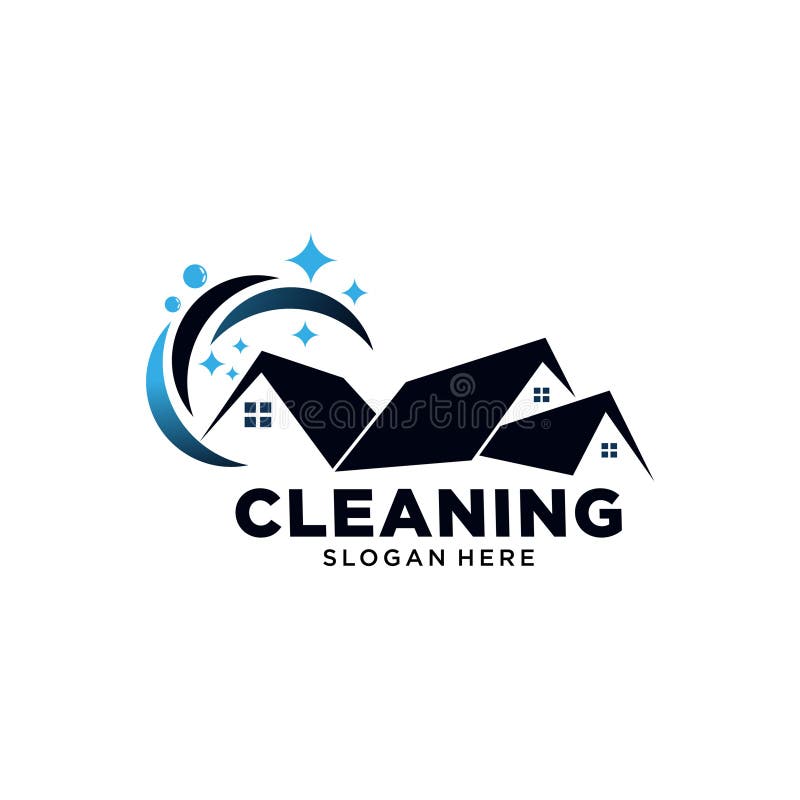 House Cleaning Service Logo Design Template Vector Illustration Stock ...