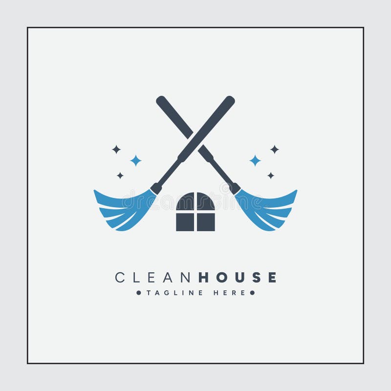 House Cleaning Services Logo Design Stock Illustration - Illustration ...