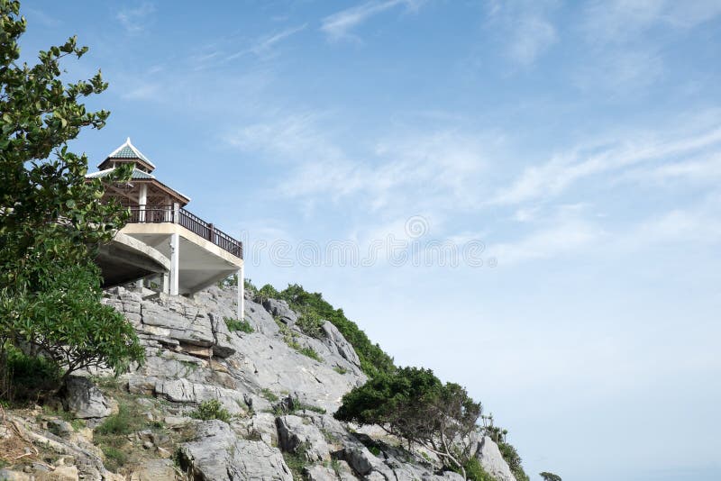 The House on the Cliff, Kao Chang Island, Thailand Stock Image - Image ...