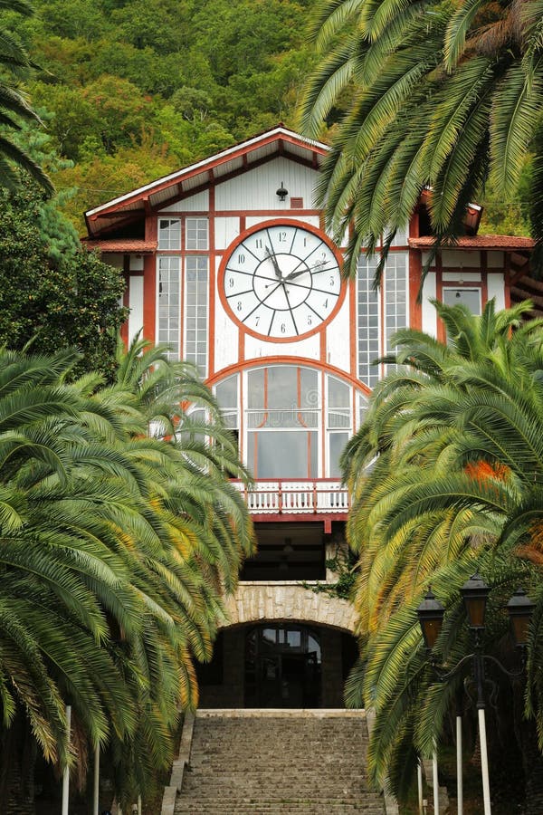 House with clock stock photo. Image of travel, looking - 19050292