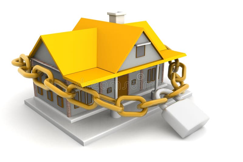 Closed house stock illustration. Illustration of building - 21053776