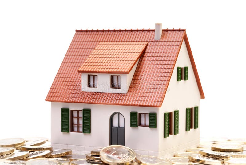 House and Coins stock photo. Image of architectural, nostalgic - 40396992