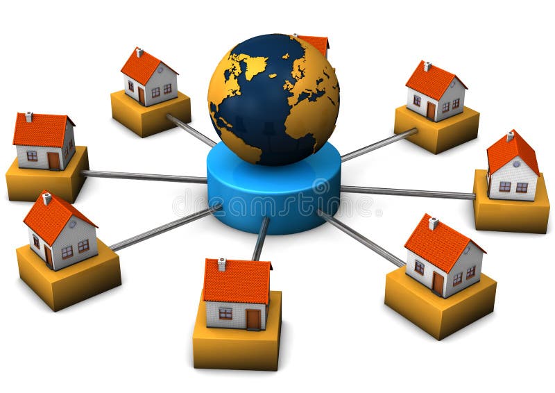 House Connection stock illustration. Illustration of construction ...