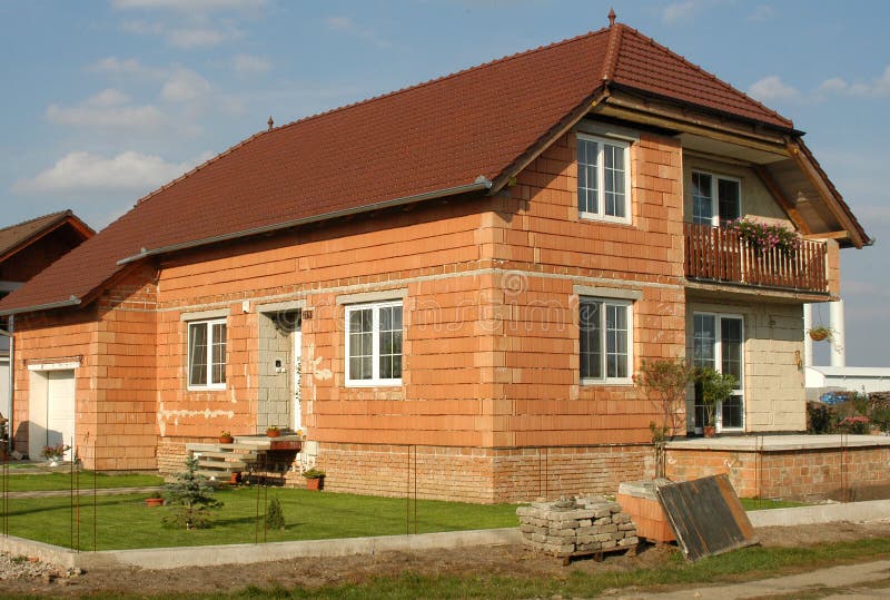 House in construction stock image. Image of hoses, facade - 2727107