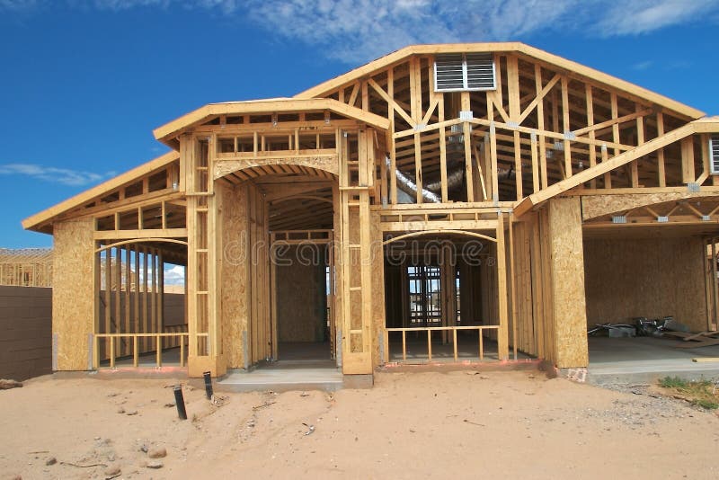 House construction. stock image. Image of subdivision - 4915975