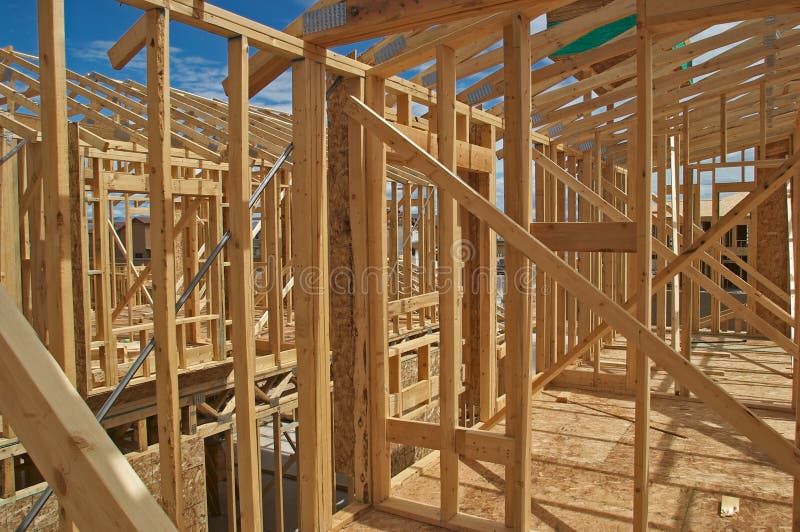 House framing. stock photo. Image of material, family - 5944718
