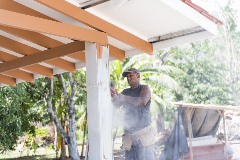 Nice House Construction African at Work Industry Stock Image - Image of ...