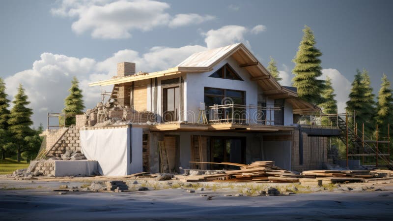 House Construction Building Process, Stock Photo - Image of apartment ...