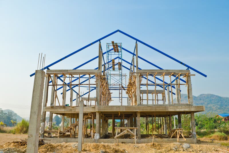 House Construction in Development Stock Photo - Image of work, industry ...