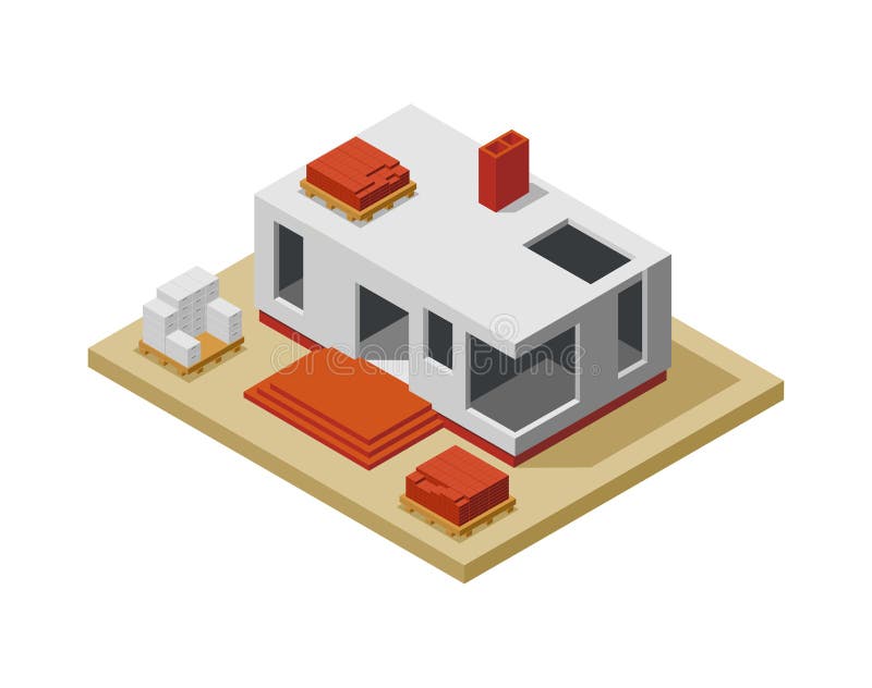 House Construction Icon stock illustration. Illustration of developing ...