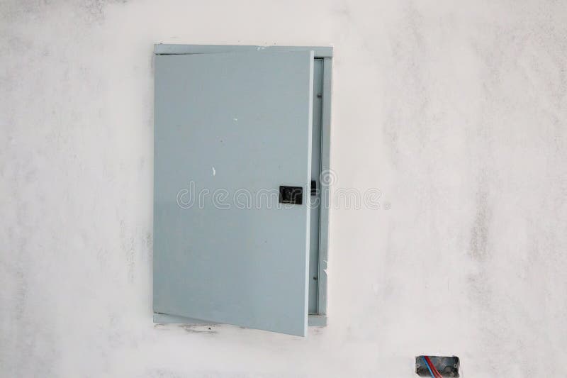 House Construction Interior with Electric Box Stock Photo - Image of ...