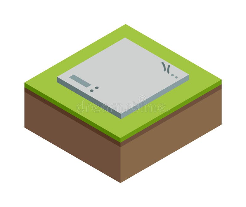 House Construction Isometric Stage. Visualization of Modern Building ...