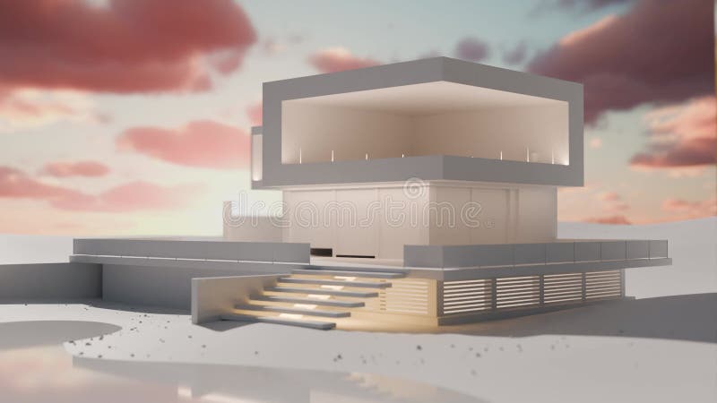 House Construction 4K 3d Rendering Stock Footage - Video of ...