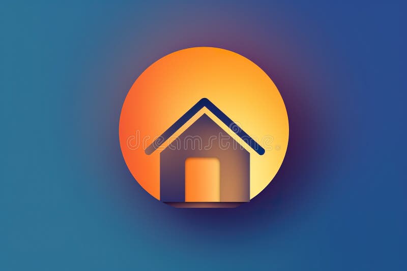 House Construction Logo Bright Minimalist, Concept of Simple Structure ...