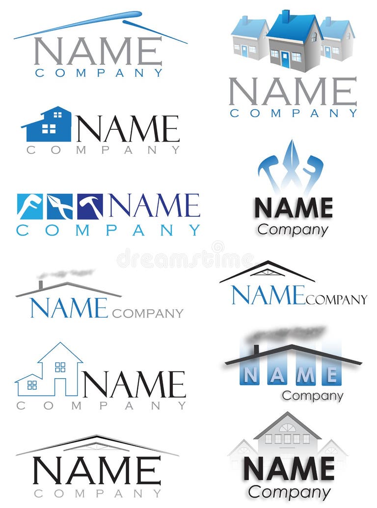 House Construction Logos Stock Illustrations – 8,904 House Construction ...