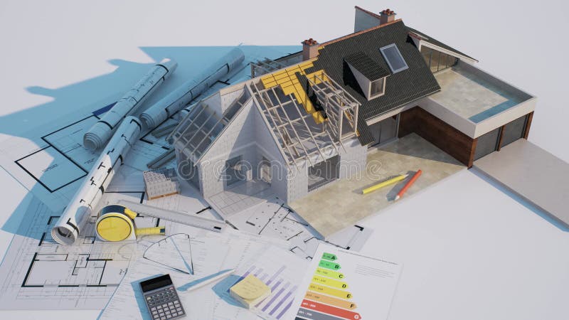 House Construction Project Phases Stock Footage - Video of exterior ...