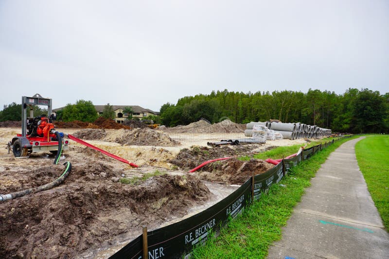 A house construction site editorial stock photo. Image of house - 229555998