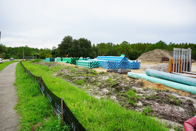 A house construction site editorial photo. Image of construct - 229556081