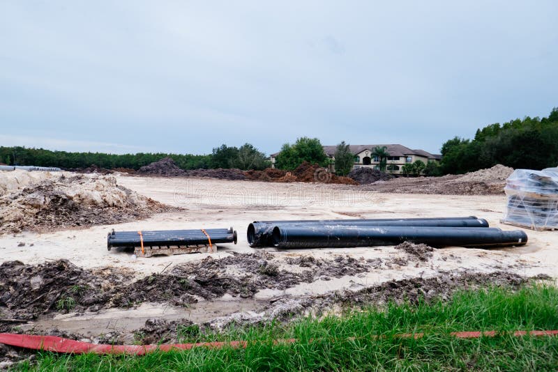 A house construction site stock image. Image of build - 229574587